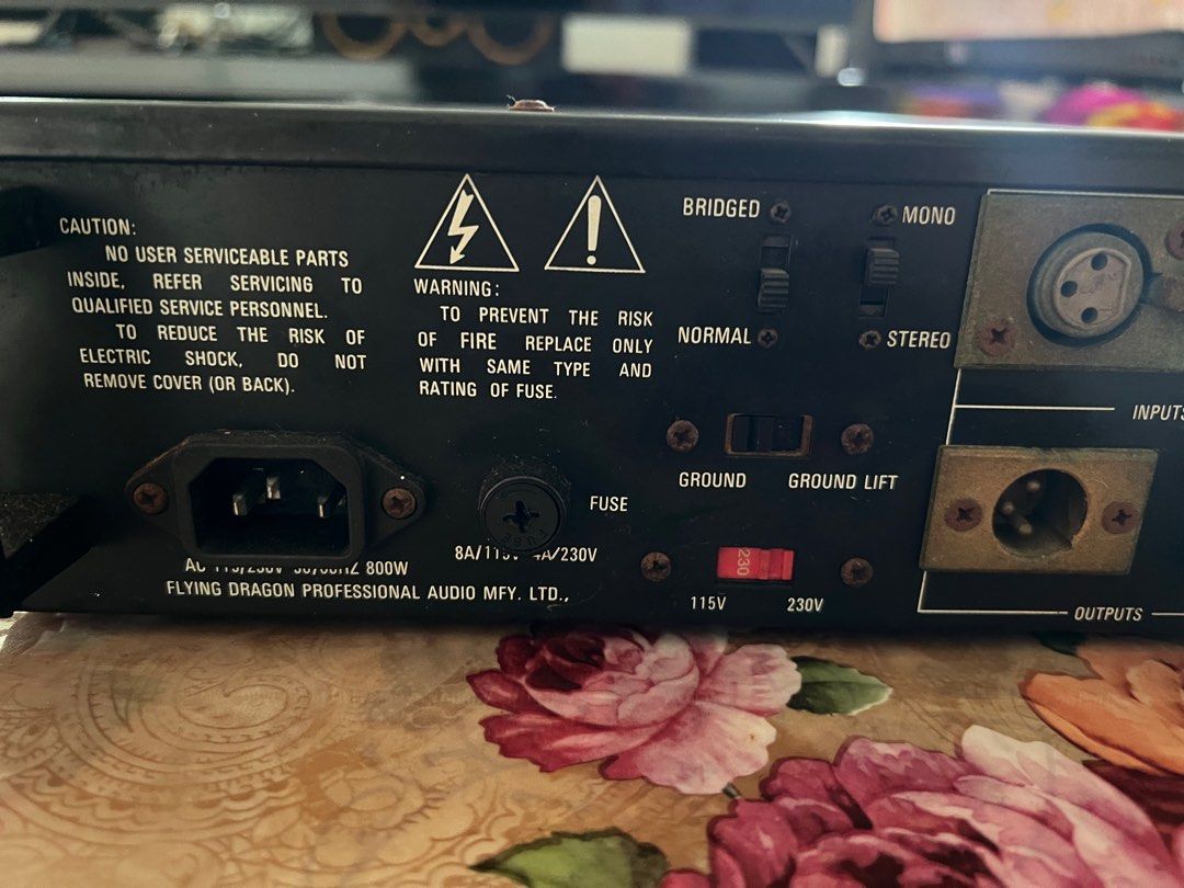 Fidek professional power amplifier FA-1002, Audio, Soundbars, Speakers ...