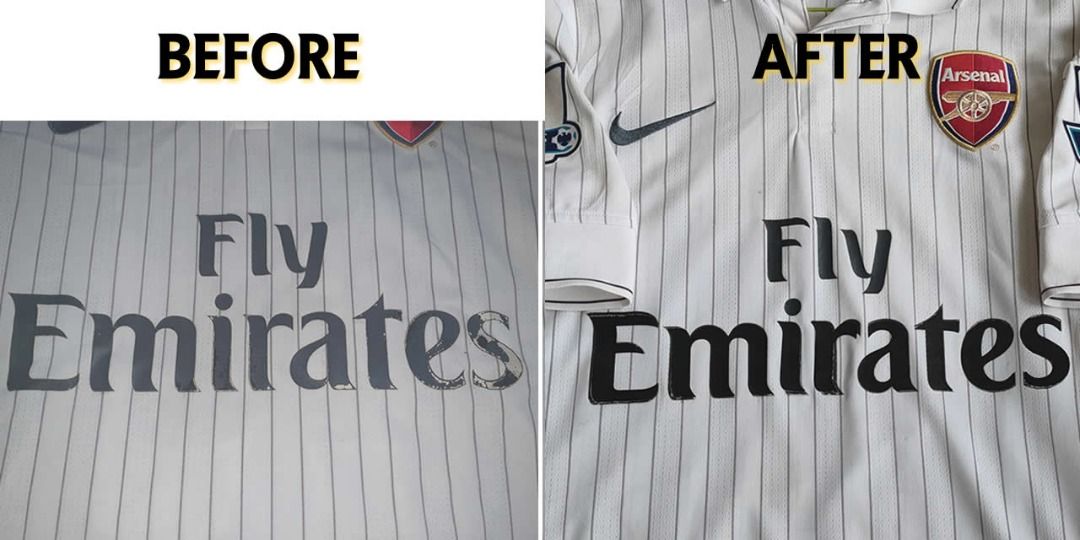 Fly Emirates Fly Better Sponsor Logo Print, Men's Fashion, Activewear ...