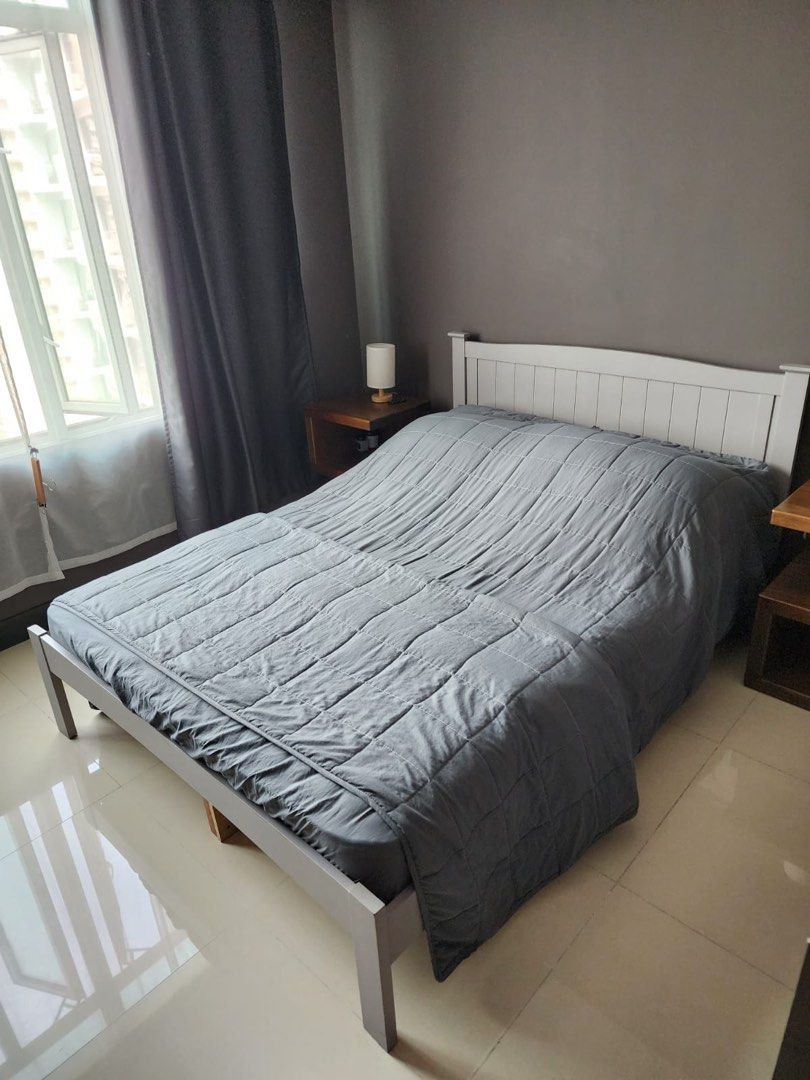 FULL DOUBLE BED FRAME, Furniture & Home Living, Furniture, Bed Frames ...