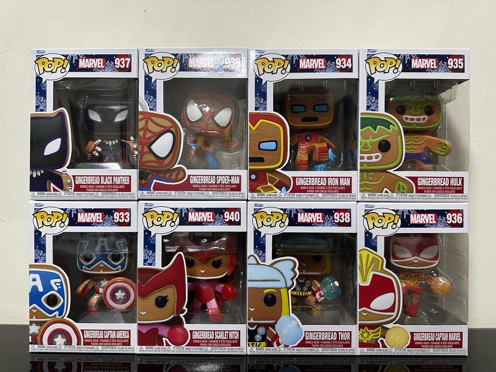 Funko Pop Heroes : Marvel - Gingerbread Series, Hobbies & Toys, Toys ...