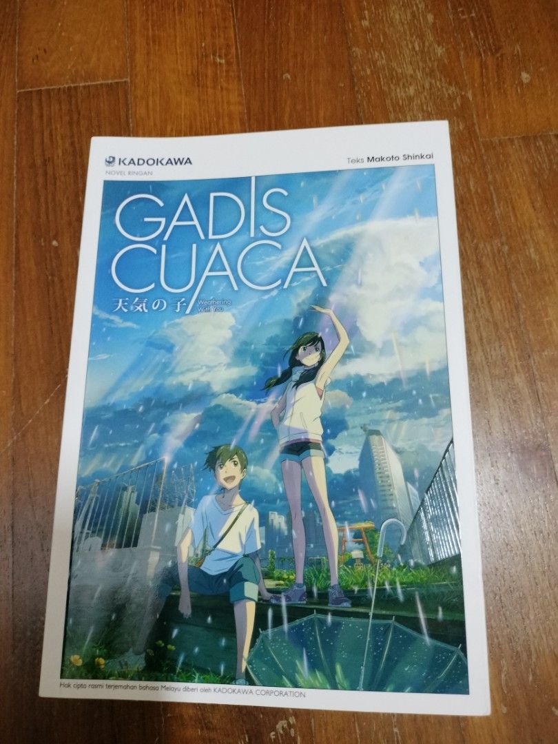 "Gadis Cuaca" Novel Ringan ("Weathering With You" Light Novel, in Malay ...