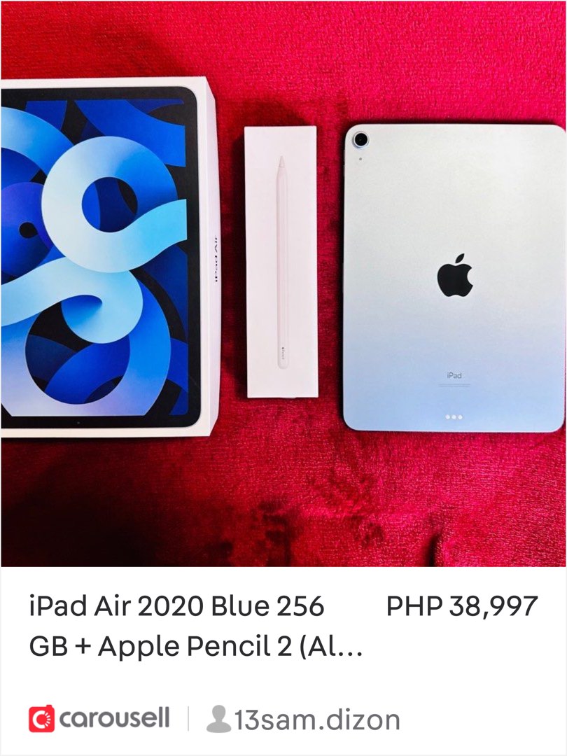 Get Your Apple Fix! iPad Air 2020 Blue (256 GB), Apple Pencil Gen 2 ...