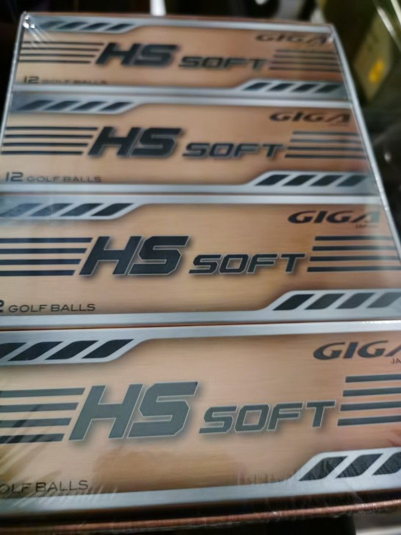 Giga golf balls HS Soft, Sports Equipment, Sports & Games, Golf on Carousell