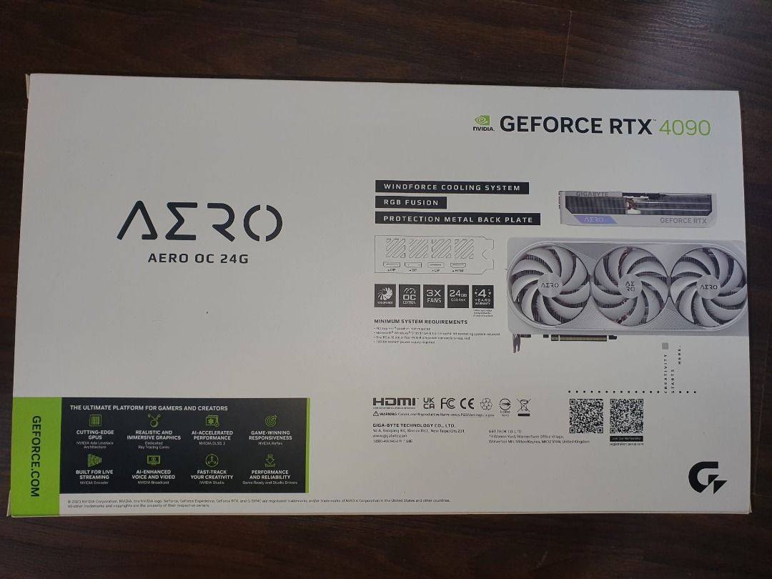 Gigabyte RTX 4090 AERO OC 24GB (1 Left), Computers & Tech, Parts ...