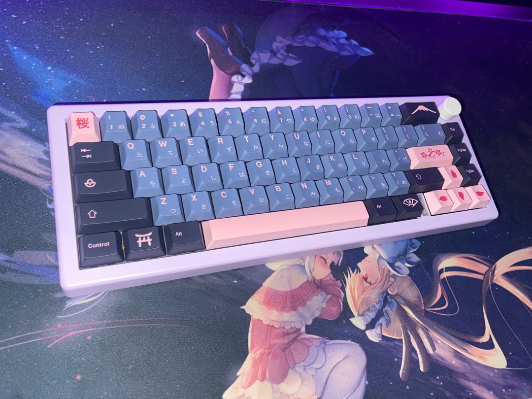 GMK67 Lilac Custom Mechanical Keyboard, Computers & Tech, Parts ...