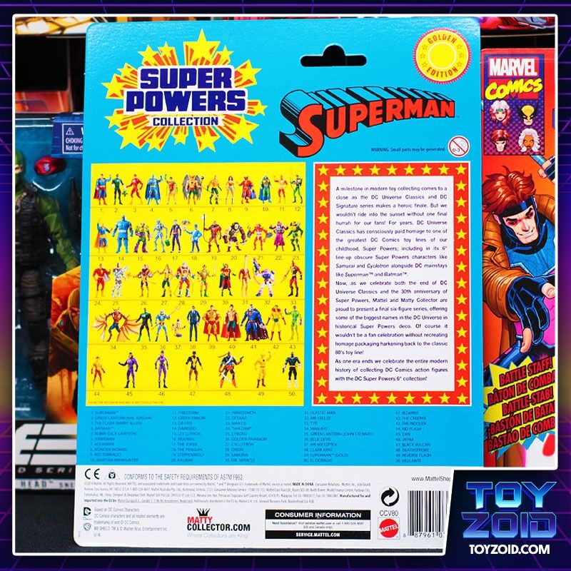 DC Universe Classics Gold Superman Super Powers Collection Golden ...