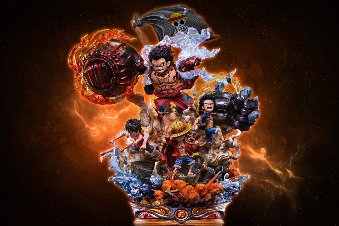 Growth of Luffy Anniversary Edition GK Figure G5 Studio One Piece ...