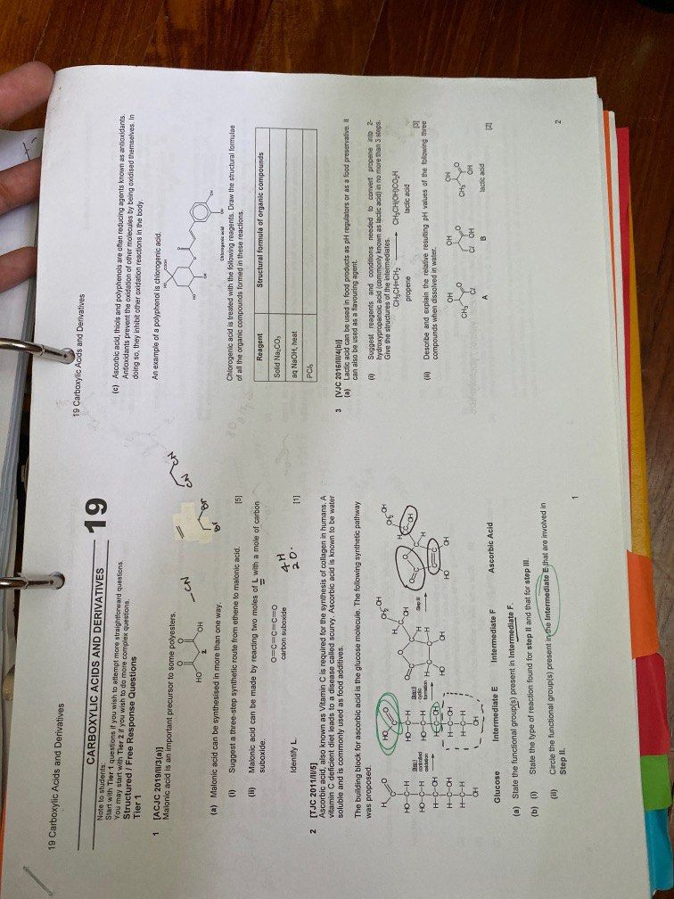 H2 CHEMISTRY RI NOTES AND EXTRA QUESTIONS for JC 2 (all of organic and ...