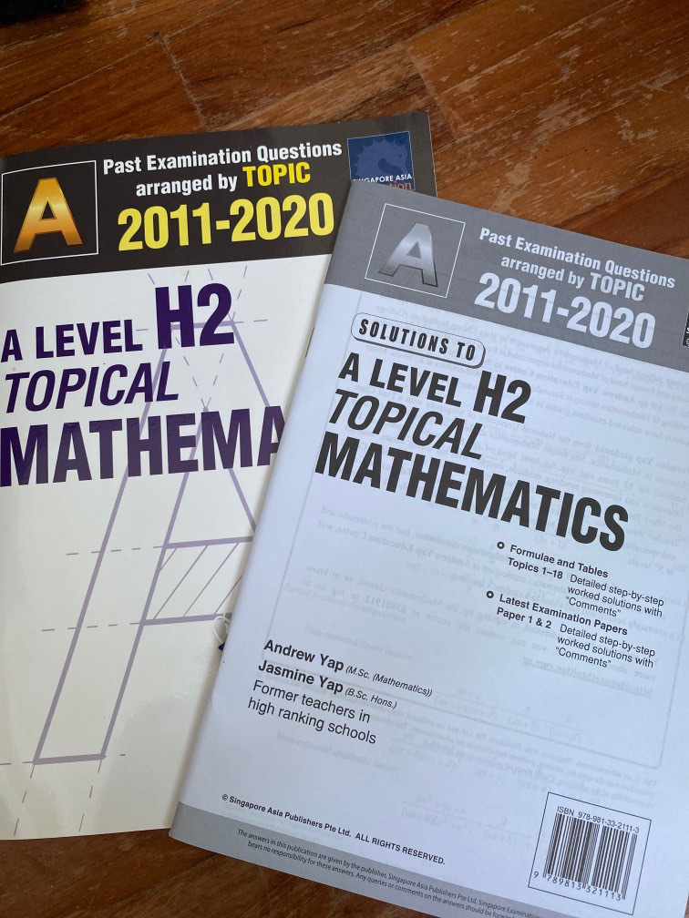 H2 MATH TYS A levels - bought for $10 with answers, Hobbies & Toys ...