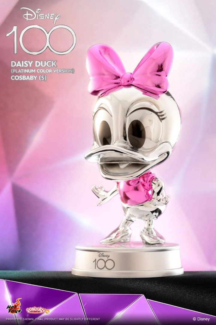 Hot Toys Disney 100 Daisy Duck (Platinum Color Version) Cosbaby MISB ...