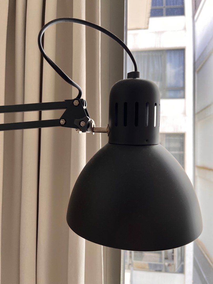 IKEA TERTIAL Work lamp, dark grey, Furniture & Home Living, Lighting ...