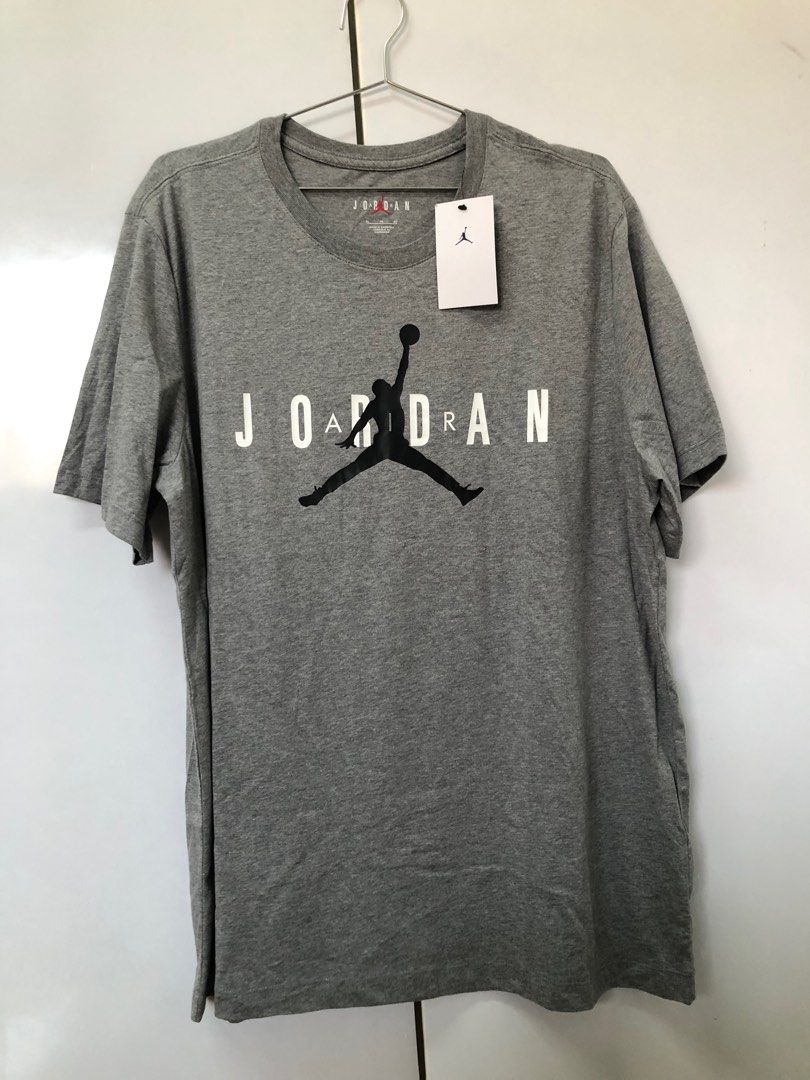 Jordan air Tshirt (Gray), Men's Fashion, Tops & Sets, Tshirts & Polo ...