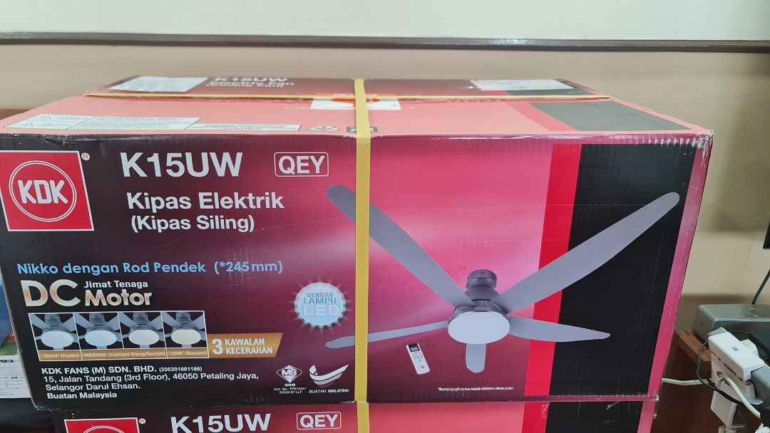 KdK K15UW Ceiling Fan, Furniture & Home Living, Lighting & Fans, Fans ...