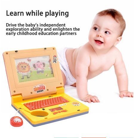 Kids Laptop Toys Mini Simulation Computer Toys with Mouse Baby Learnjng ...