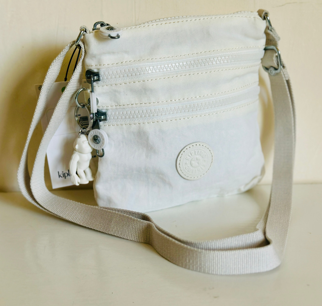 KIPLING ALVAR XS MINI CROSSBODY SLING SHOULDER BAG PURSE- NEW ALABASTER ...