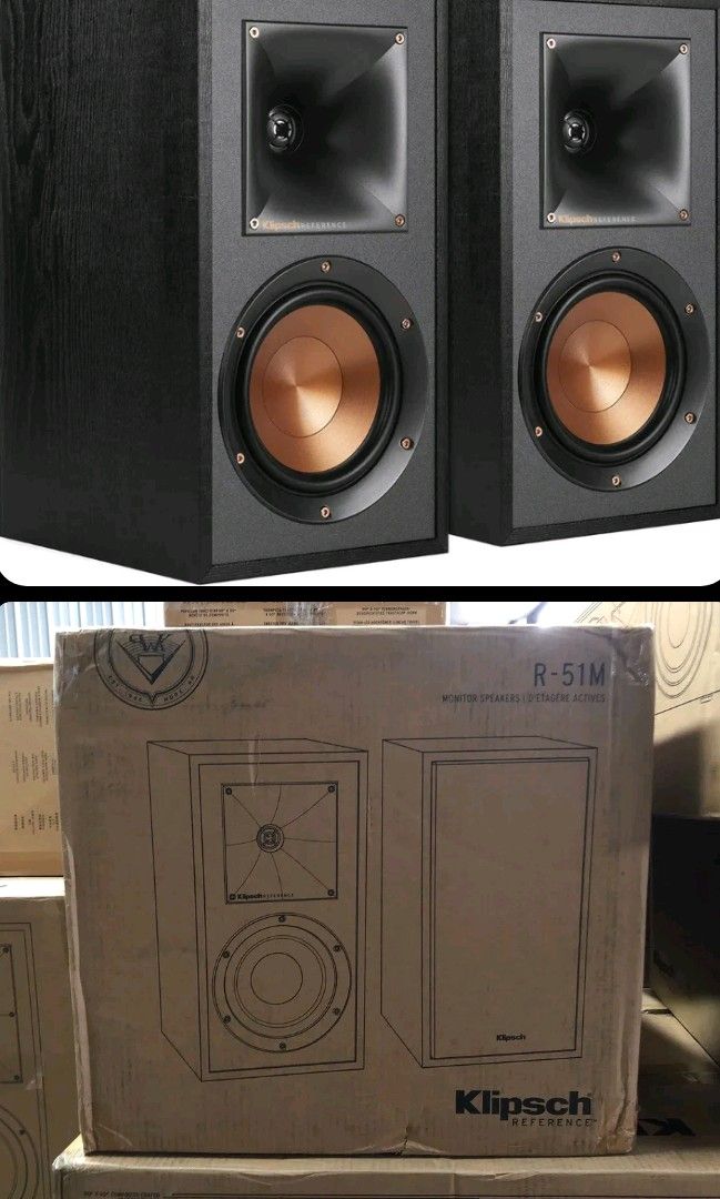 Klipsch R-51M Bookshelf hifi Speakers, Audio, Soundbars, Speakers ...