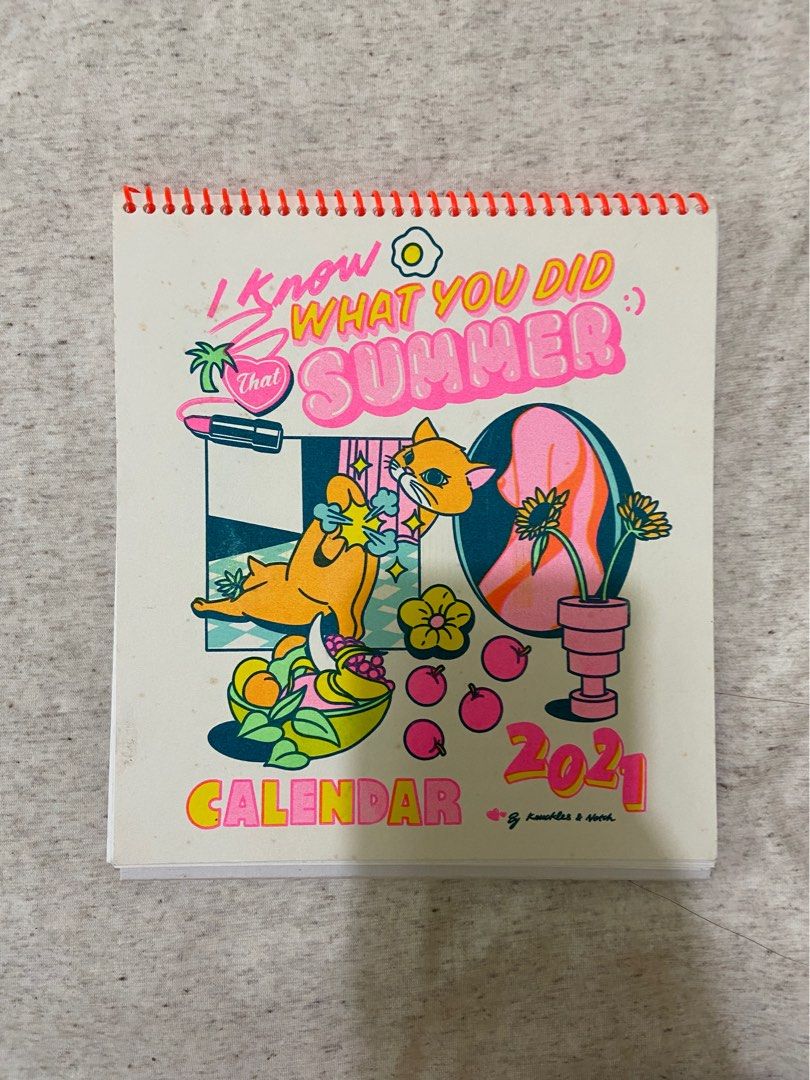 Knucklesandnotch|knuckles¬ch Riso Calendar, Hobbies & Toys, Stationery ...