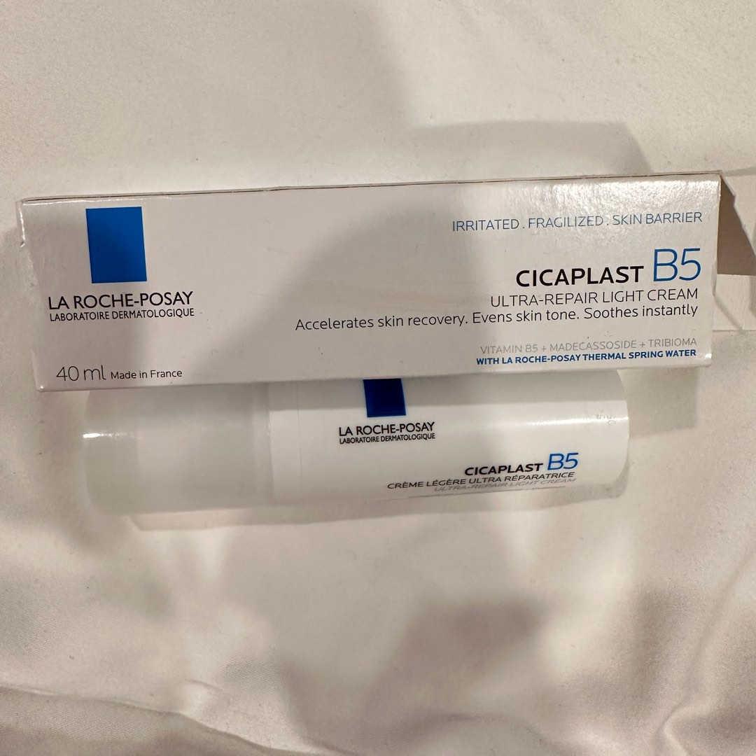 LA ROCHE-POSAY The New Cicaplast B5 Ultra-Repair Light Cream 40ml Used 2 kali FULL SIZE ...