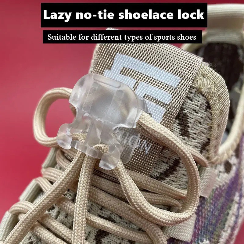 Lazy No Tie Shoelace Locks Quick Tie Shoe Lace, Men's Fashion, Footwear ...