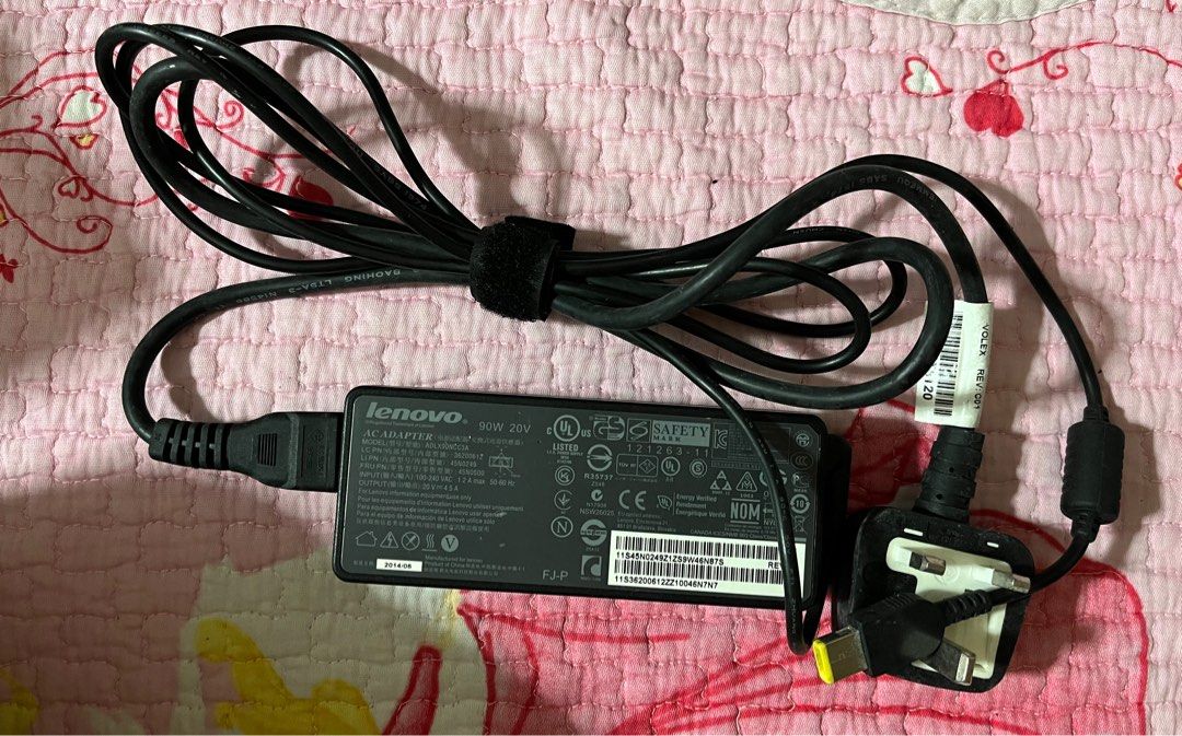Lenovo Laptop Charger 90W 20V, Computers & Tech, Parts & Accessories ...