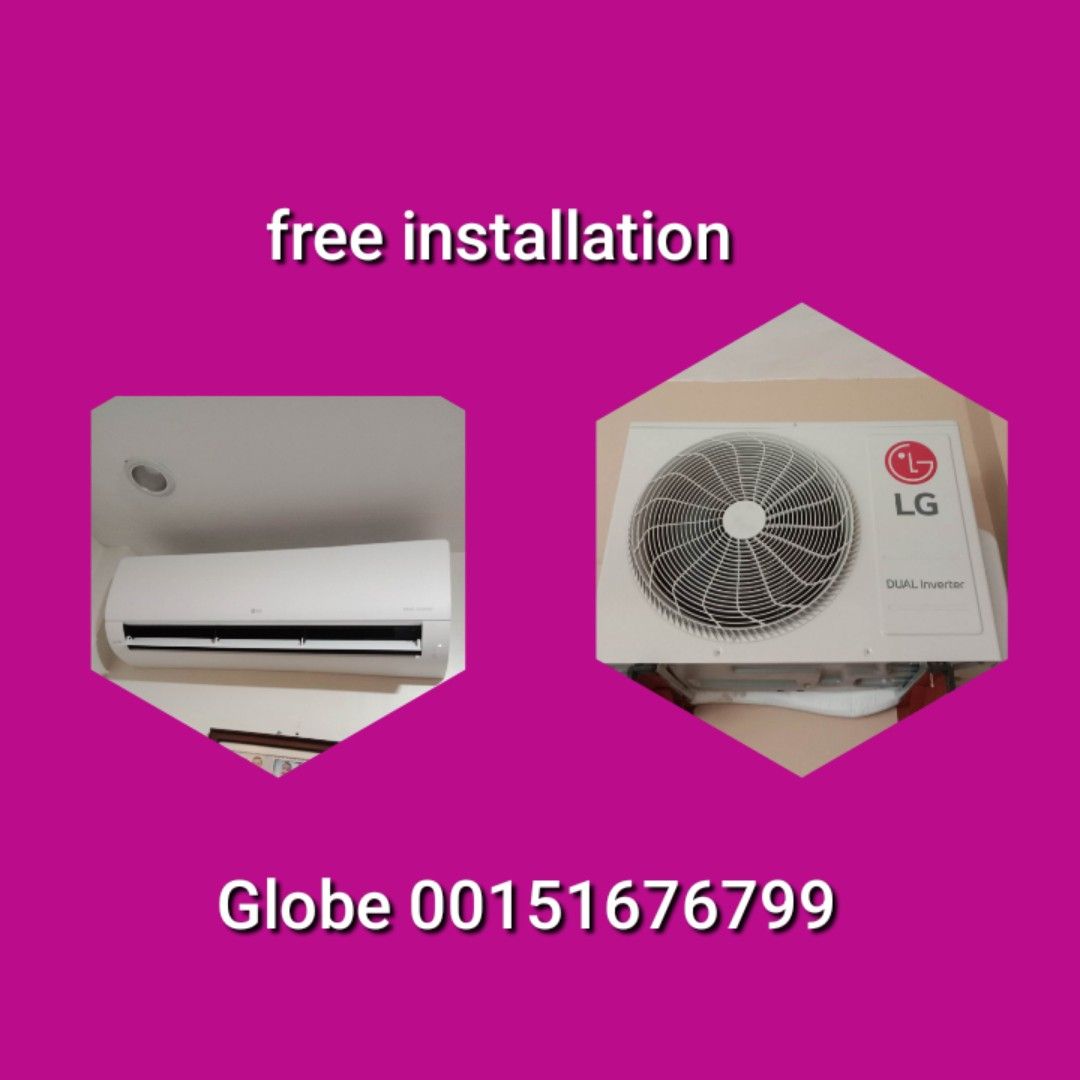 LG split type inverter Aircon with free installation brand new factory ...
