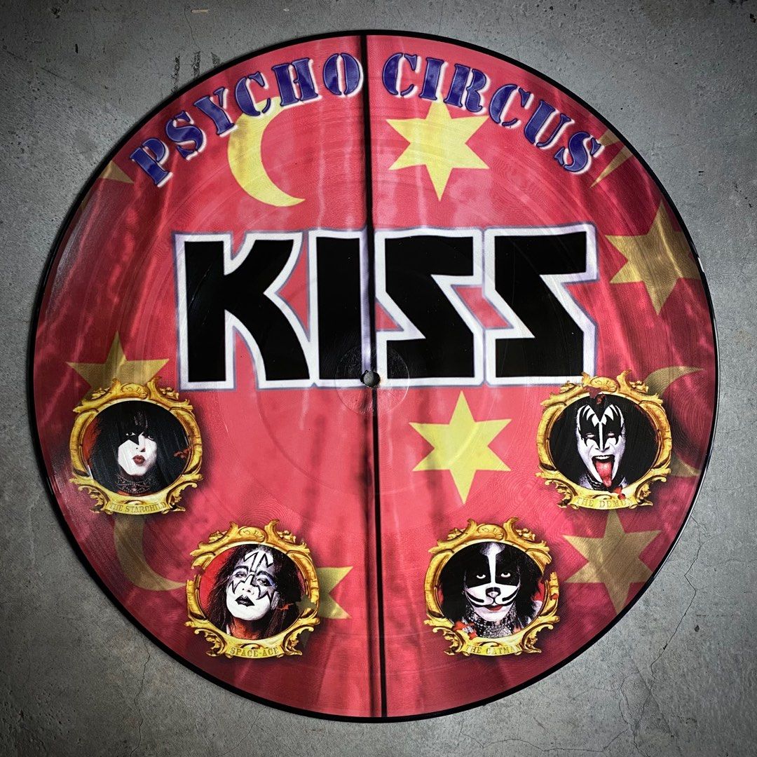 LIMITED EDITION /RARE KISS PICTURE DISC VINYL PSYCHO CIRCUS, Hobbies ...