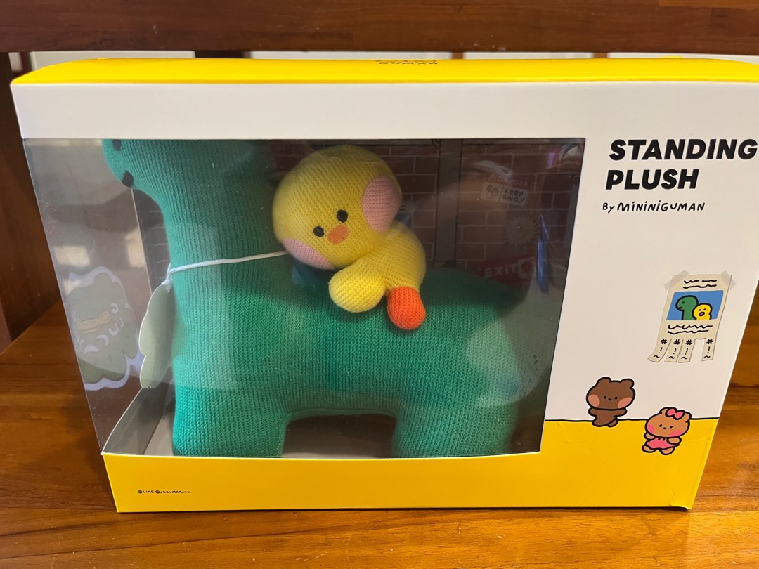 Line Friends MininiGuman Brachio & Selini Standing Plush, Hobbies ...