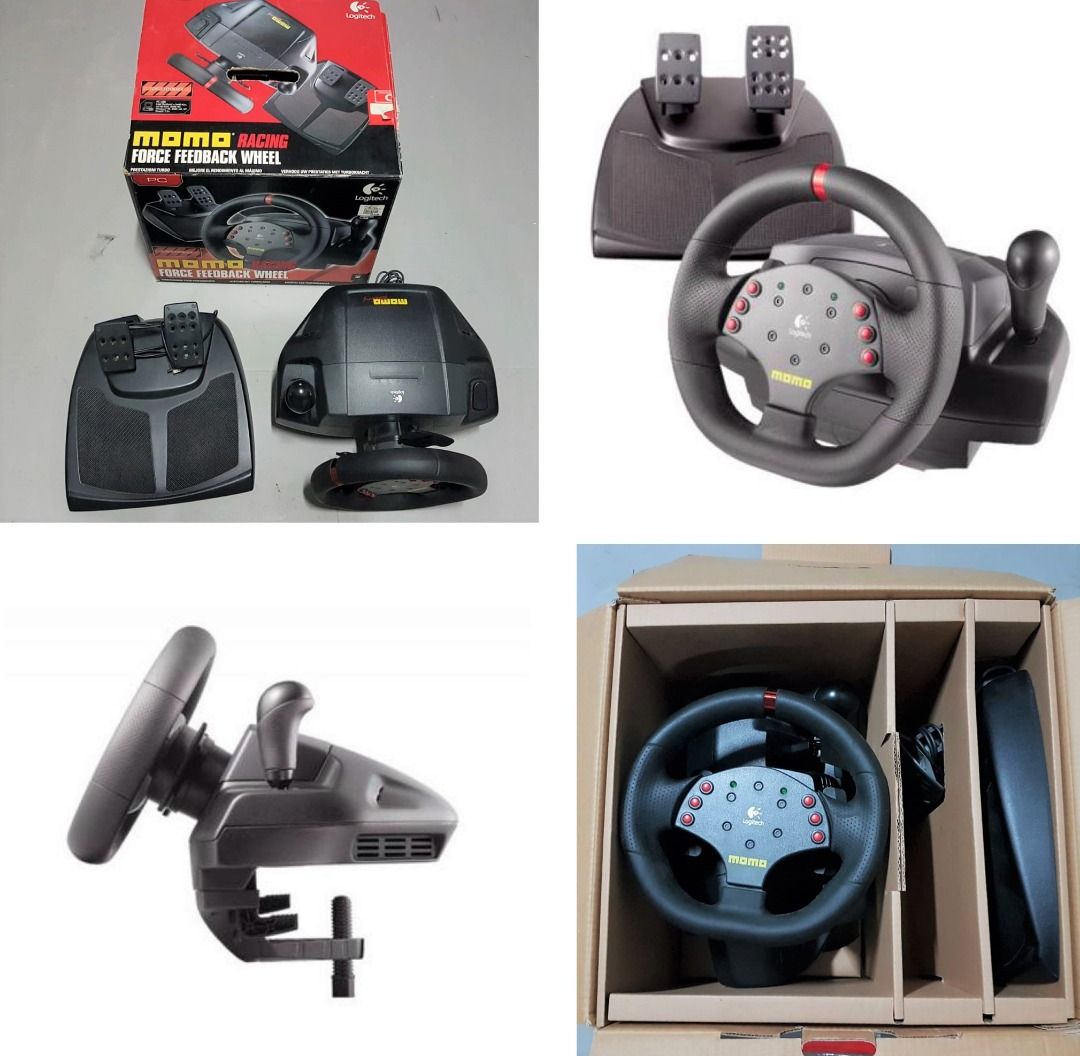 Logitech MOMO Racing Force Feedback Wheel, Automotive, Racing, PC ...