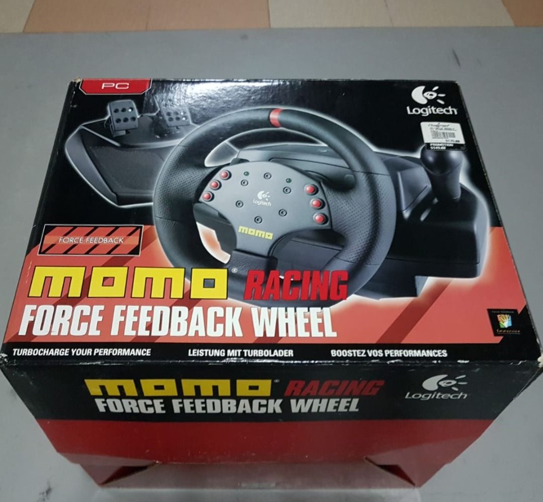 Logitech MOMO Racing Force Feedback Wheel, Automotive, Racing, PC ...