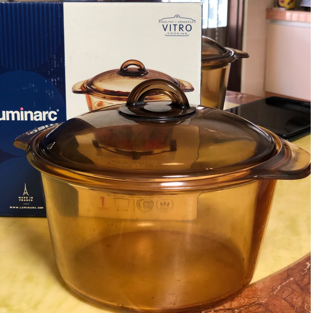 Luminarc Vitro Amber Casserole, Furniture & Home Living, Kitchenware ...