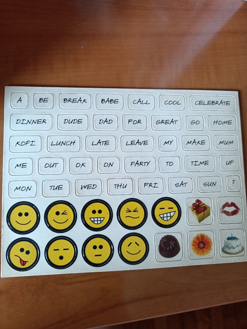 Magnetic message and emoji board, Hobbies & Toys, Stationery & Craft ...
