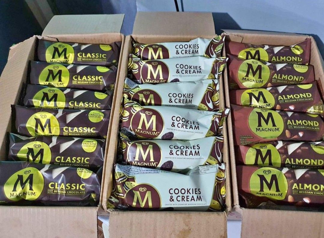 Magnum Ice Cream Per box 24pcs on Carousell
