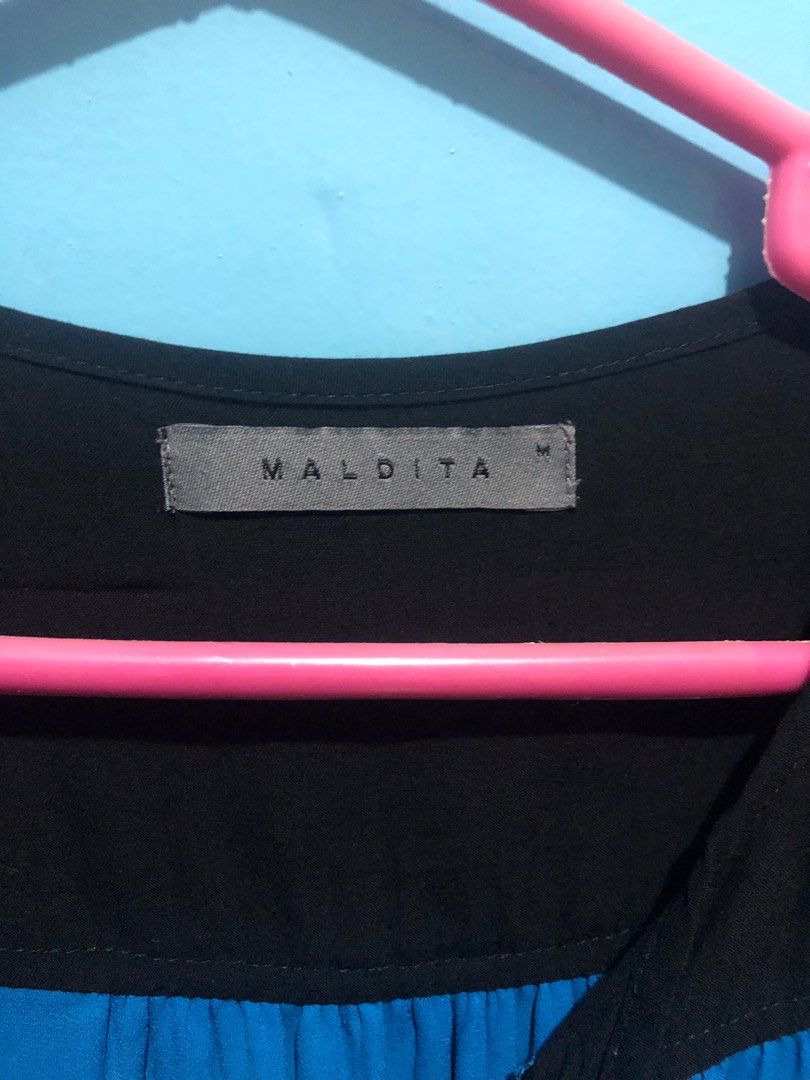 Maldita blouse, Women's Fashion, Tops, Blouses on Carousell