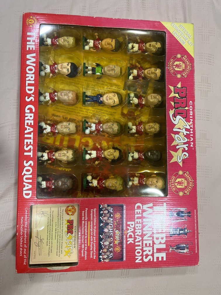 Manchester United Man U pro stars treble winners celebration pack 1998 ...