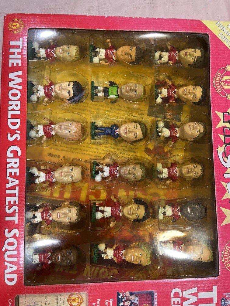 Manchester United Man U pro stars treble winners celebration pack 1998 ...