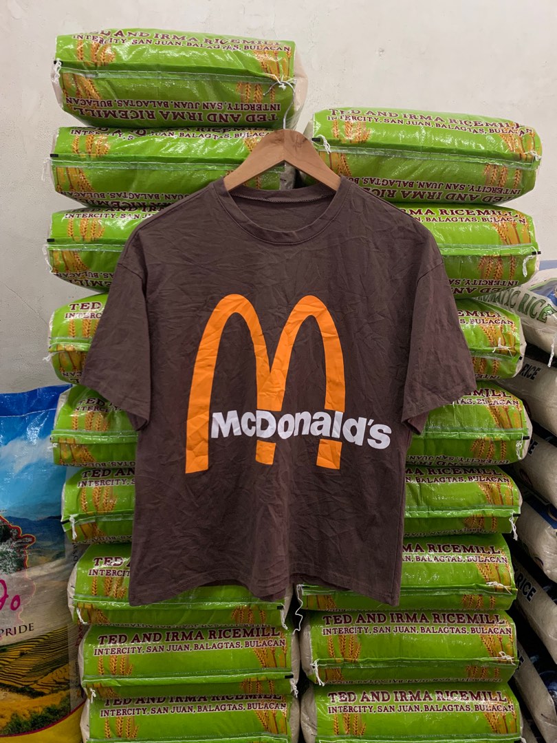 MCDONALDS t-shirt (MCDO) brown on Carousell