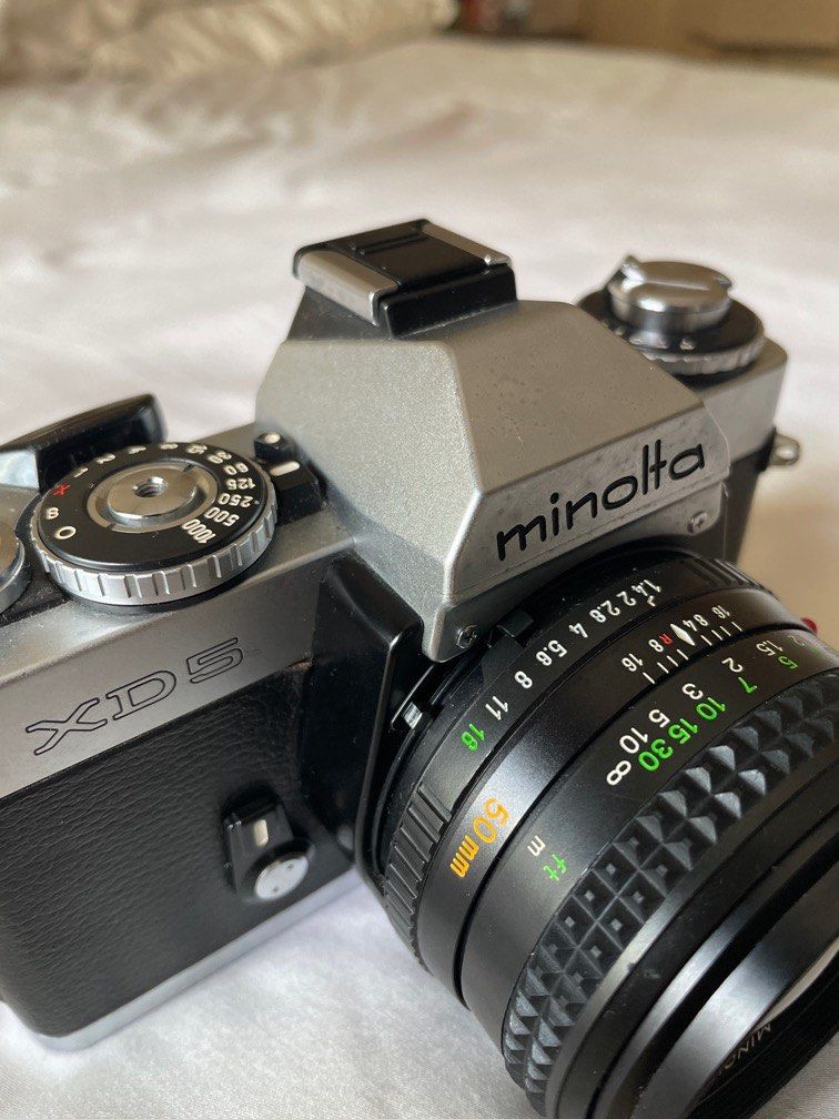 Minolta XD5 film SLR camera, Photography, Cameras on Carousell