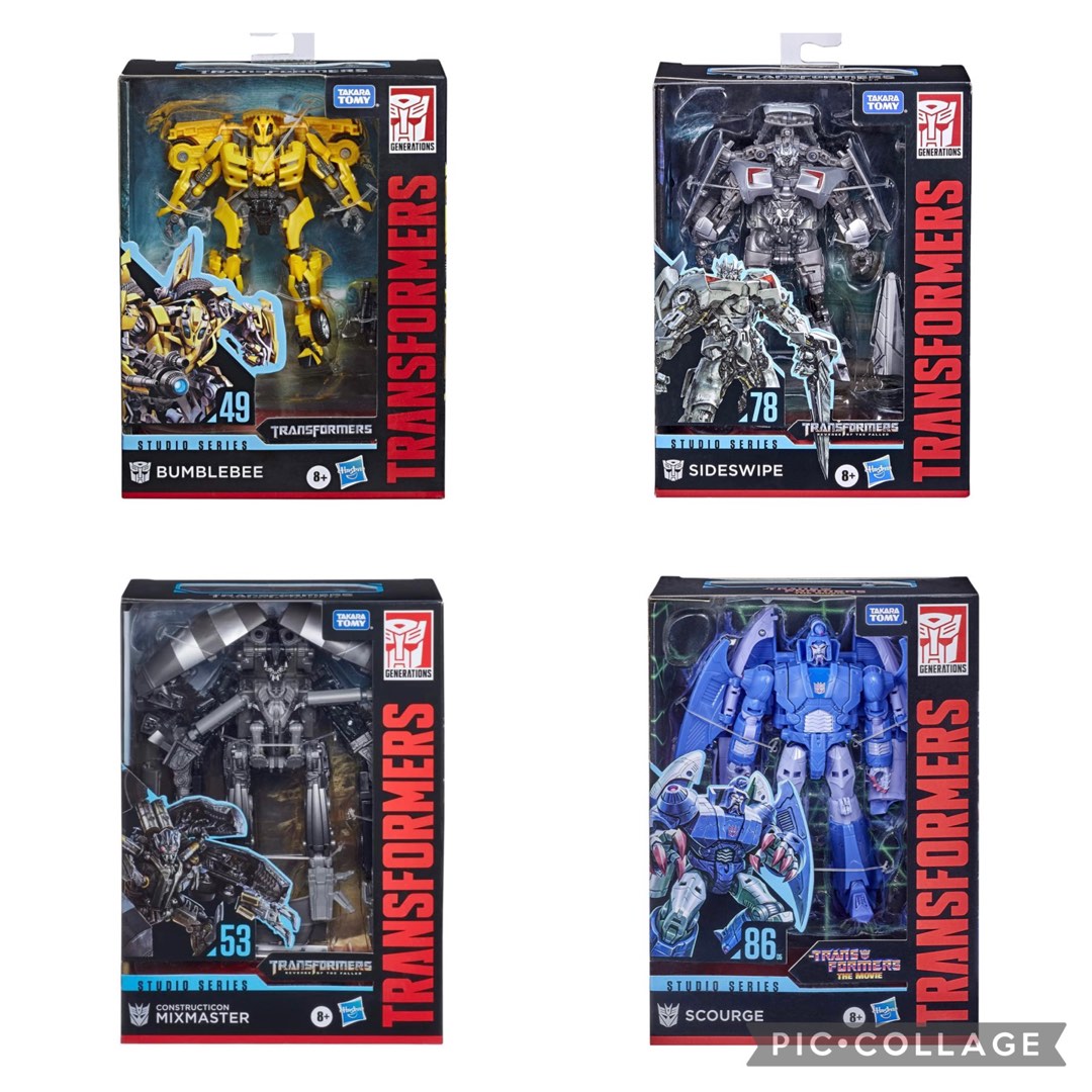 MISB Transformers Generations Studio Series 49 Bumblebee, 78 Sideswipe ...