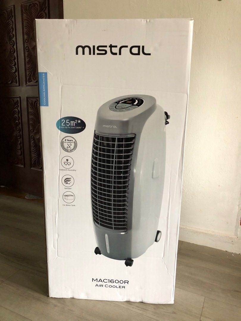 Mistral 15L Air Cooler MAC1600R, TV & Home Appliances, Air Conditioners ...