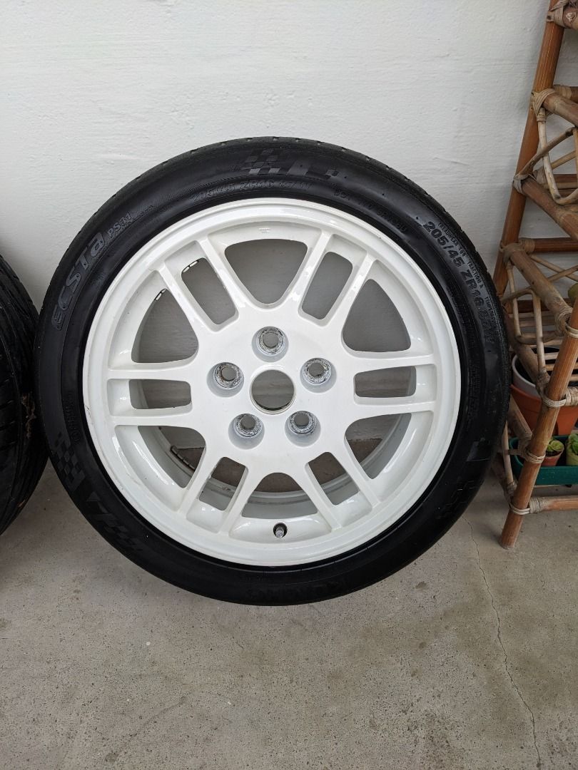 Mitsubishi Lancer Evo 4 Enkei Rims (5x114.3 16x6.5JJ +46), Car ...