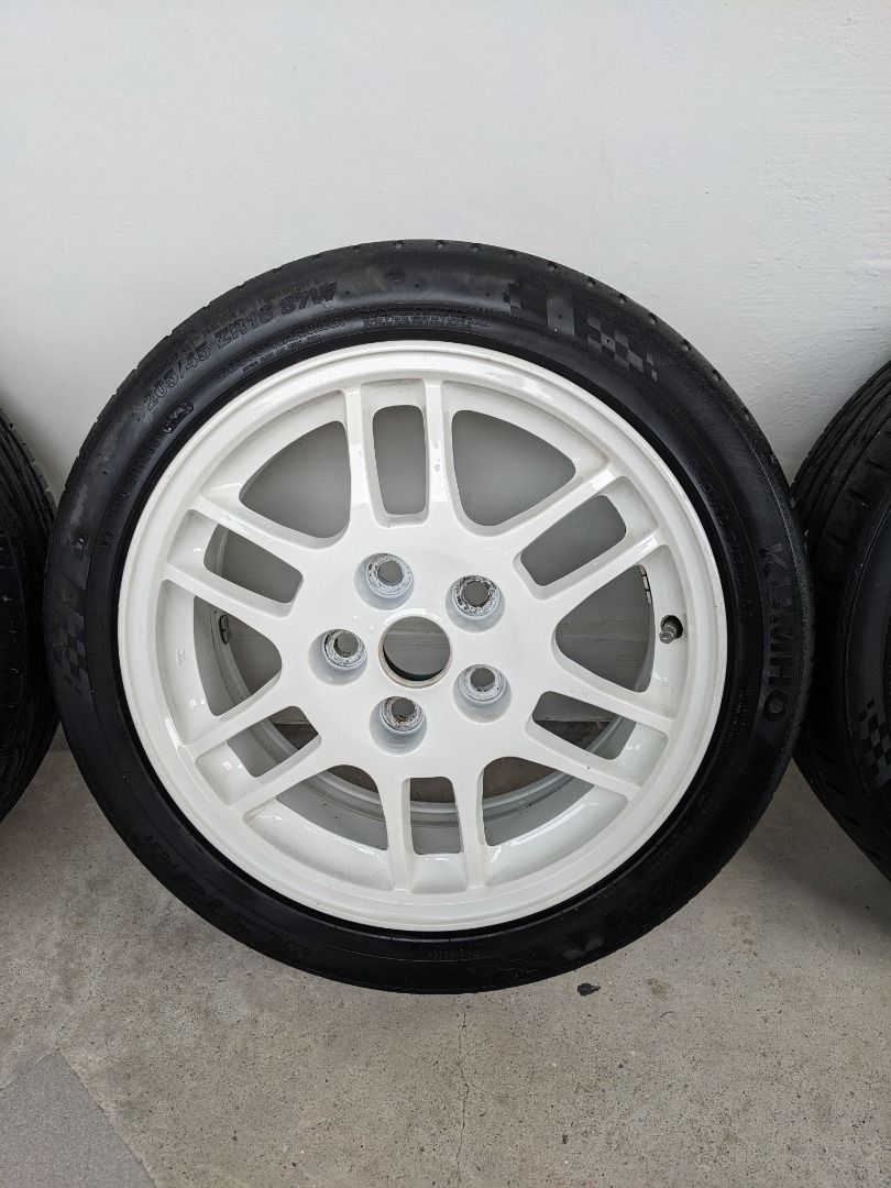 Mitsubishi Lancer Evo 4 Enkei Rims (5x114.3 16x6.5JJ +46), Car ...