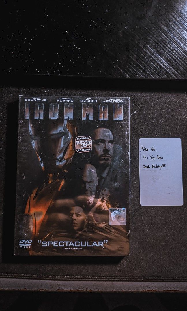 (NEGO) IRON MAN DVD ORI (PJ &KL AREA), Hobbies & Toys, Collectibles ...