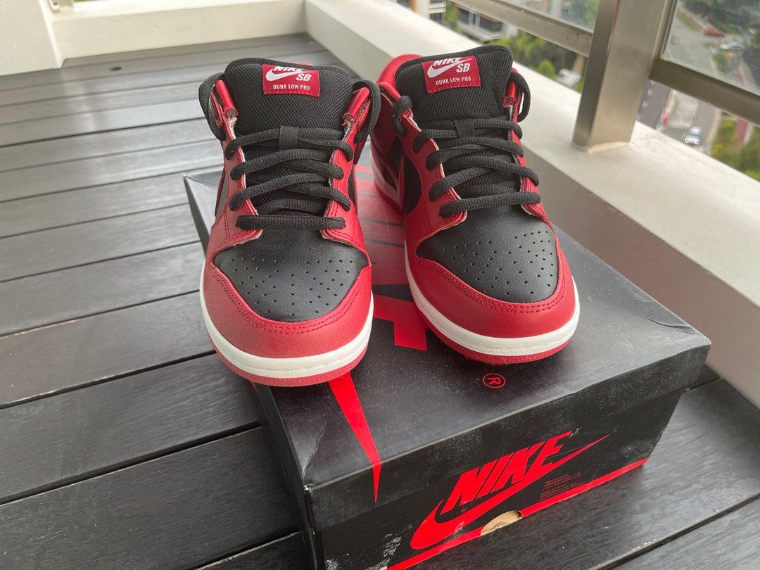 Nike SB Dunk Custom Varsity Red, Men's Fashion, Footwear, Sneakers on ...