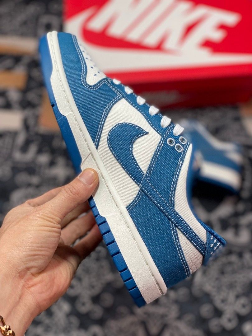 Nike SB Dunk Retro Low"Industrial Blue Sashiko", 男裝, 鞋, 波鞋 - Carousell