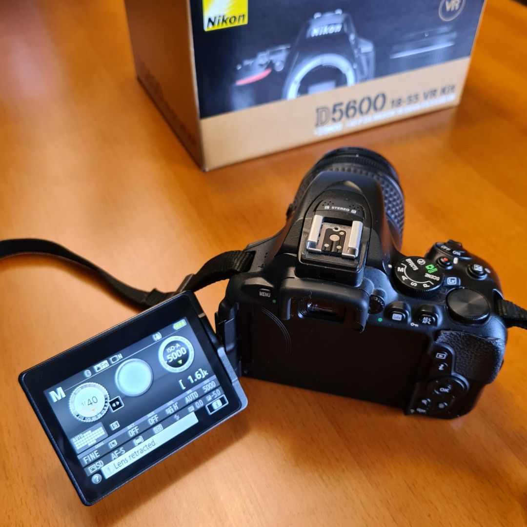 Nikon D5600 18-55 VR Kit, Photography, Cameras on Carousell