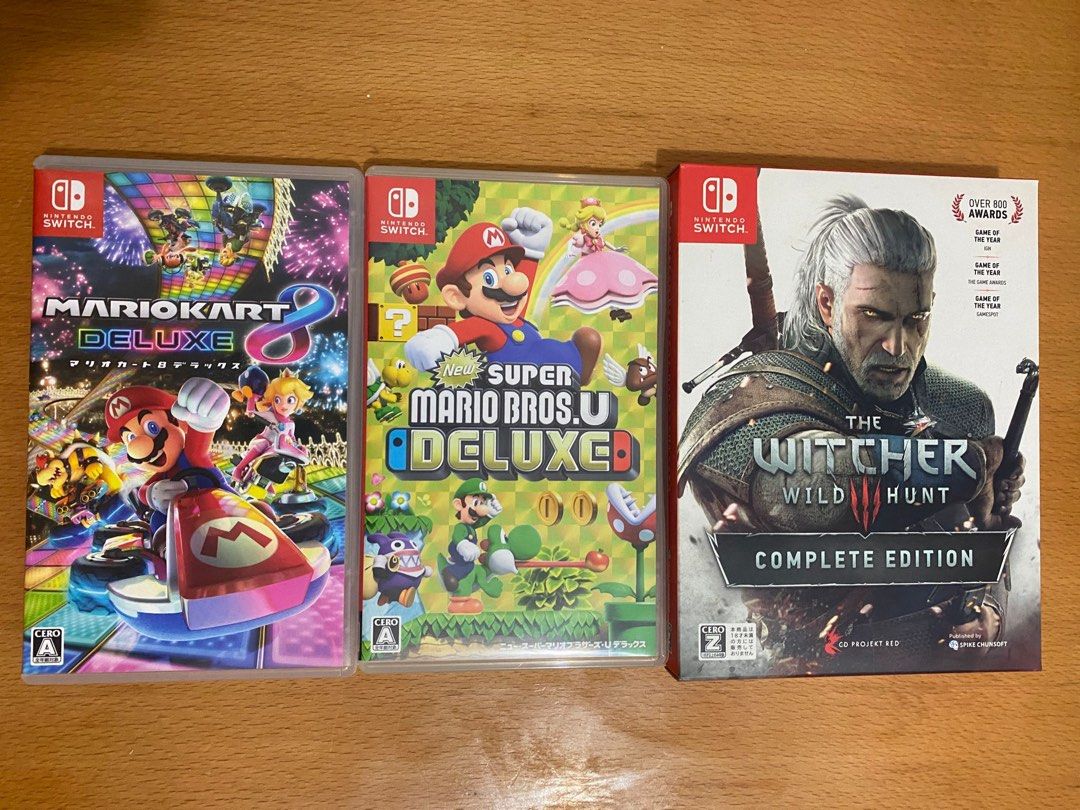 Nintendo Switch 連軚盤+3隻games, 電子遊戲, 電子遊戲機, Nintendo 任天堂 - Carousell