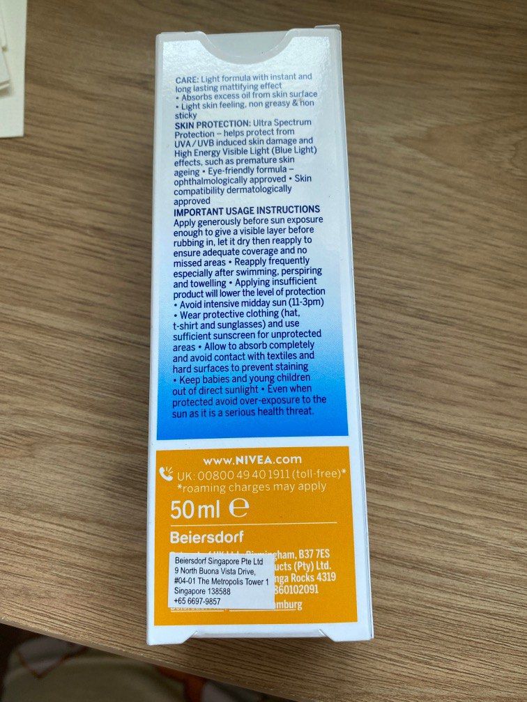 Nivea sun block with shine control, Beauty & Personal Care, Face, Face ...