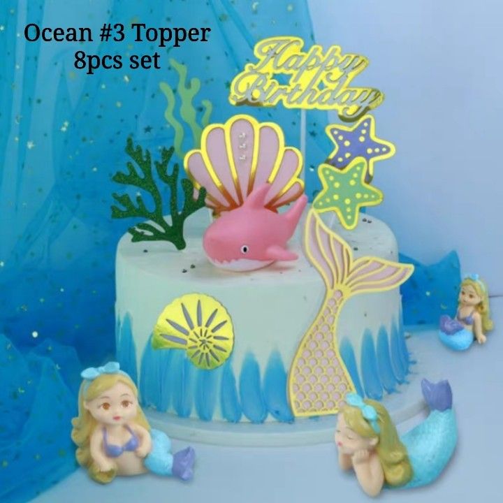 Ocean Animals / Underwater World Animals Figurines Cake Topper, Hobbies ...