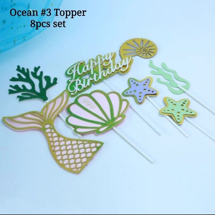 Ocean Animals / Underwater World Animals Figurines Cake Topper, Hobbies ...