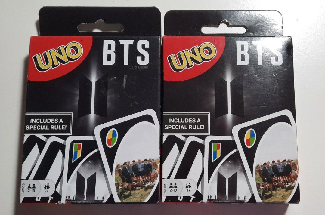 Official BTS Uno game card set, Hobbies & Toys, Memorabilia ...